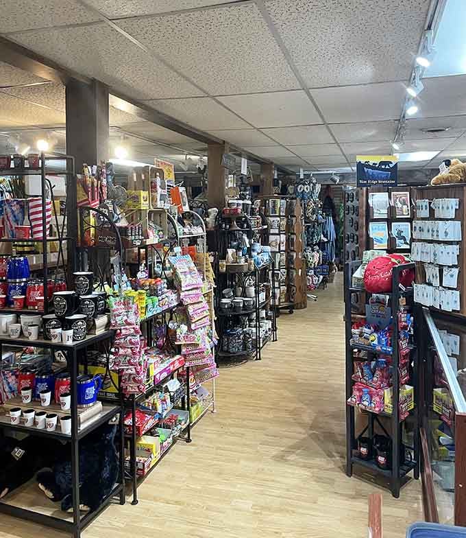 The gift shop overflows with treasures and trinkets, transforming casual browsers into committed souvenir collectors within approximately three minutes flat.