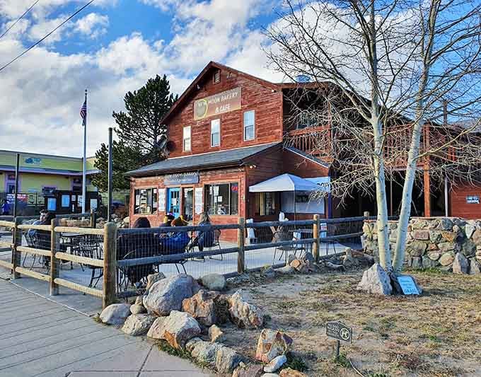 New Moon Bakery's rustic charm and outdoor seating make every pastry taste better in mountain air.