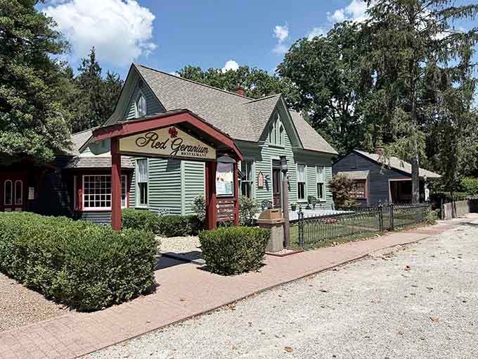 Red Geranium Restaurant serves meals in a setting so lovely you'll forget to check your phone entirely.
