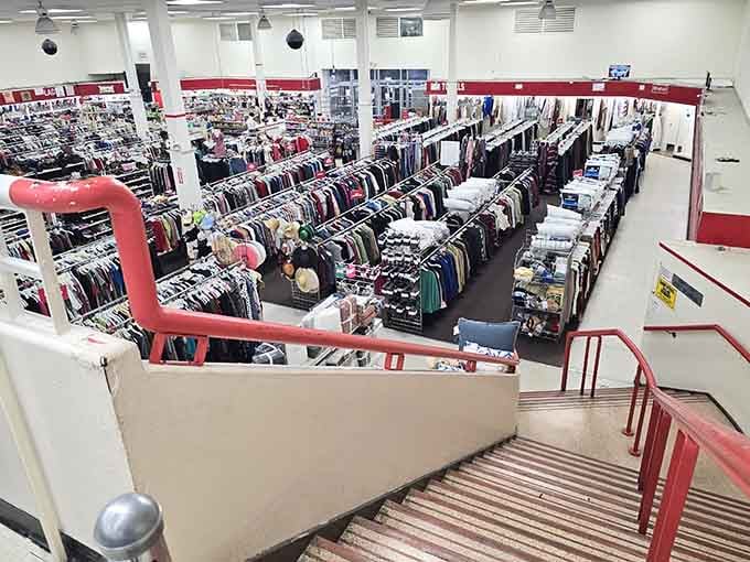 The view from above reveals an empire of affordability where smart shoppers reign supreme over their budgets.