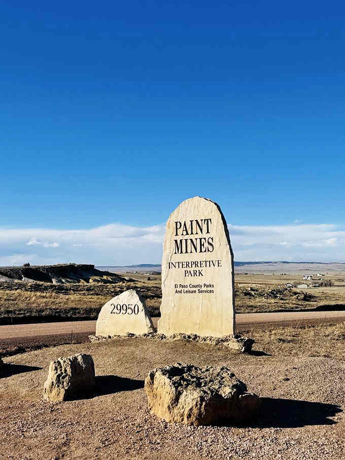 The welcome sign that marks your arrival at Colorado's best-kept secret, which hopefully stays secret for about five more minutes only.