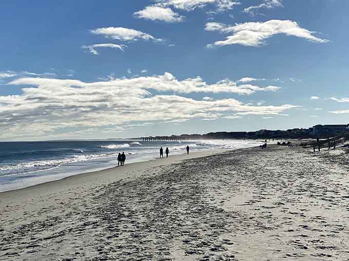 Evening beach strolls where the only agenda is watching waves and remembering what relaxation actually feels like.