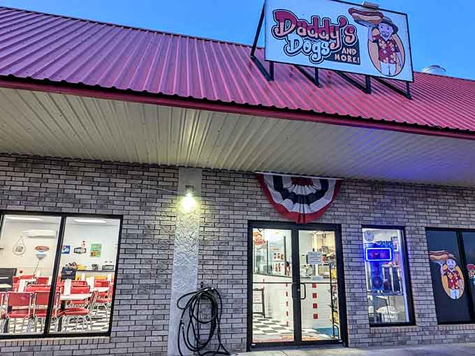 Daddy's Dogs and More keeps classic American comfort food alive with patriotic flair and straightforward menus.