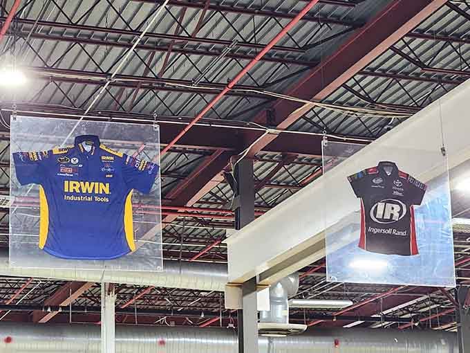 Racing memorabilia decorating the walls reminds you that speed and competition have always brought out something special in people.