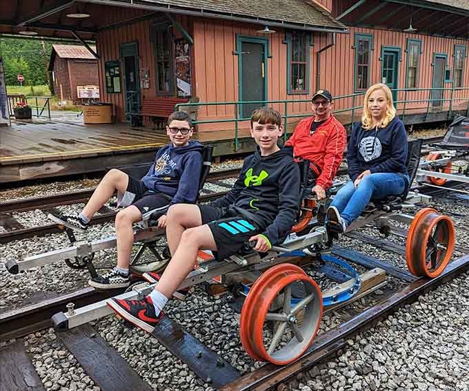 Three generations sharing one adventure at a historic depot proves that the best family memories happen outside the living room.