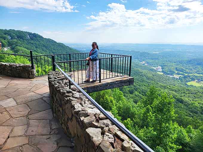 This photo spot exists because some views are too good not to frame yourself against for posterity.