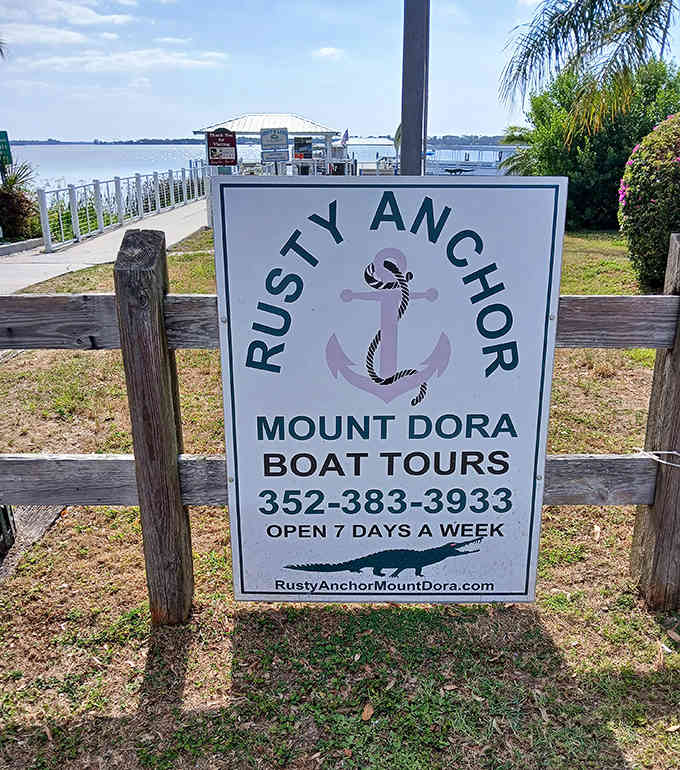 The sign promises seven-day access to adventures that don't require gym memberships or athletic ability.
