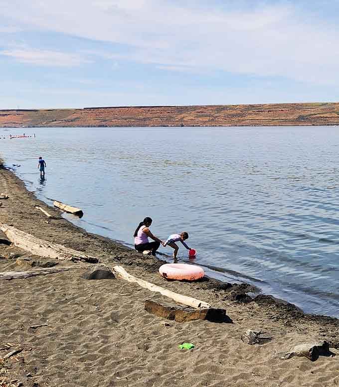 Beach days where kids can play safely in calm waters let parents actually enjoy themselves too&mdash;revolutionary concept.