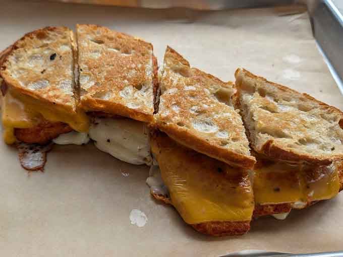 The 4 Cheese Grilled Cheese at Sandwichitos takes childhood comfort food and gives it a sophisticated upgrade.