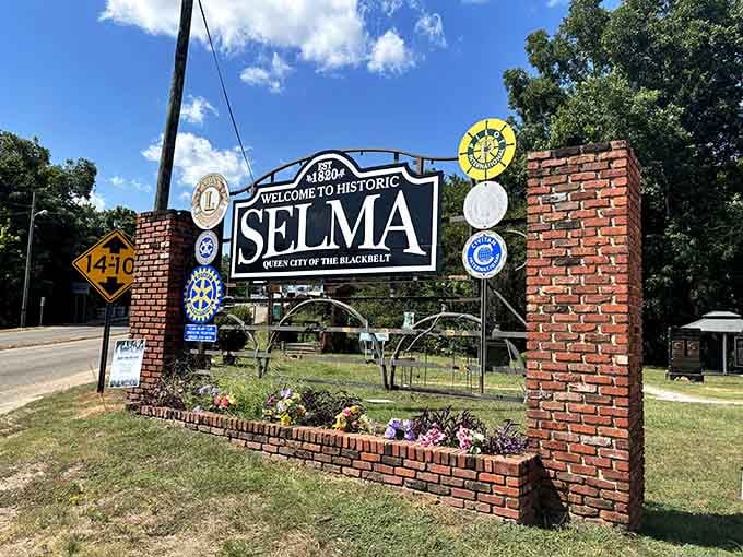 The welcome sign that greets you like an old friend inviting you to stay awhile and see what you've been missing.
