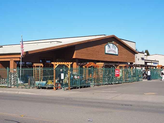 The Co-Op's welcoming facade signals a community that still believes in supporting local businesses together.