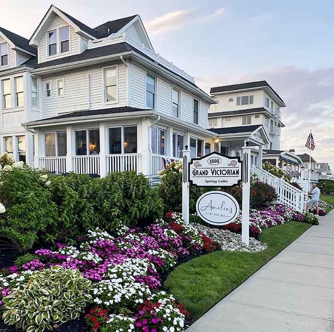 Grand Victorian's flower beds are maintained with the kind of precision usually reserved for military operations and weddings.
