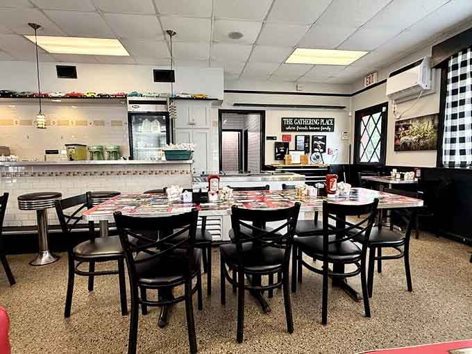 Another view of this timeless space where community gathers daily over plates of honest, delicious home cooking.