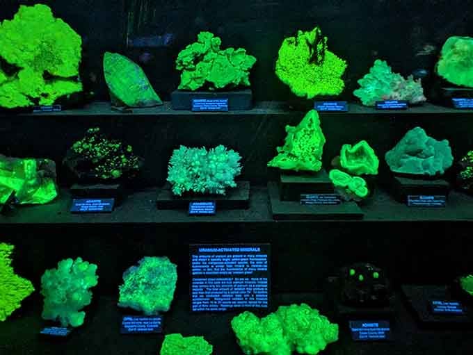 Glowing green uranium-activated minerals prove that nature's color palette is far more creative than anything humans could dream up alone.