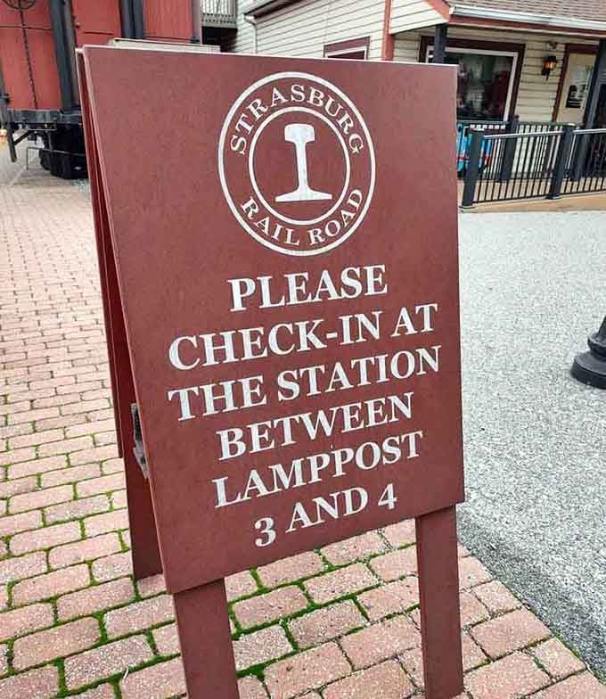 Clear signage keeps everything running smoothly, just like the well-oiled machine this historic operation truly is.