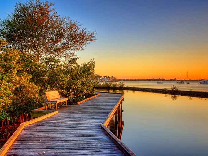 Stuart's sunsets paint the sky in colors that make you understand why people retire here and never leave.