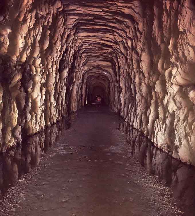 Every ripple and ridge in these walls represents hours of labor, making this less tunnel and more monument.