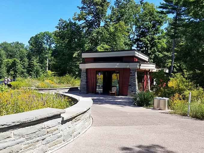 The visitor center welcomes you with facilities and information, because even nature lovers need modern conveniences sometimes.