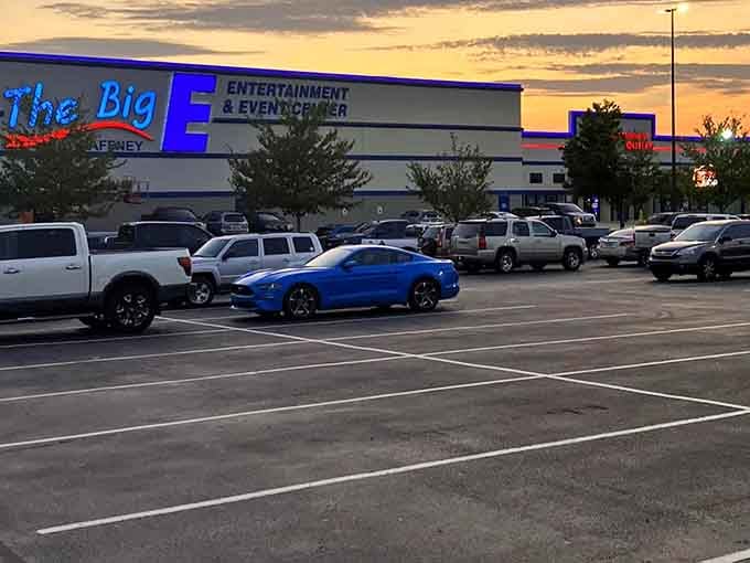 The parking lot fills up with families who've discovered Gaffney's secret weapon against childhood boredom and restlessness.