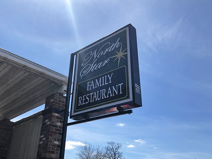 That star logo shines bright, guiding hungry travelers to their breakfast destination with style.