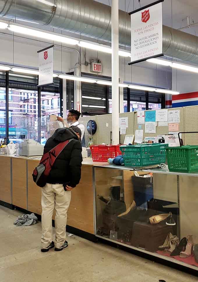 The checkout counter where your bargain victories become official and your wallet breathes a sigh of relief.