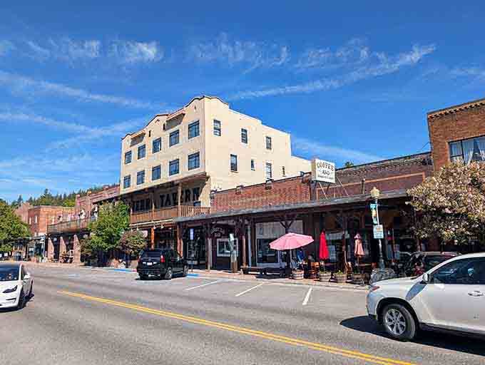 Commercial Row shows off Truckee's architectural personality, where every building has character and none look cookie-cutter identical.