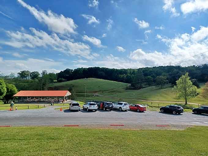 Park here and prepare for the most entertaining commute you'll experience without actually going to work.