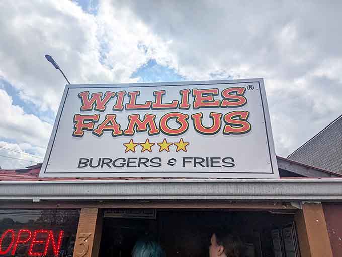 Four stars on the sign, but the burgers inside deserve five, proving that sometimes restaurants undersell their own excellence.