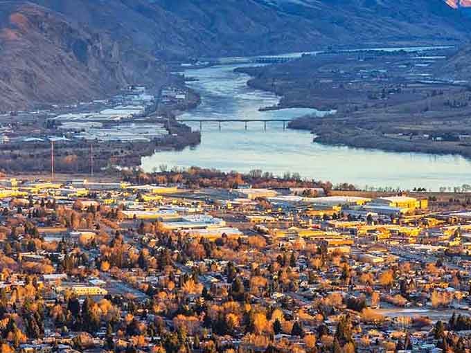 Autumn colors blanket the valley where affordable living meets natural beauty, proving retirement doesn't require tropical humidity or alligators.