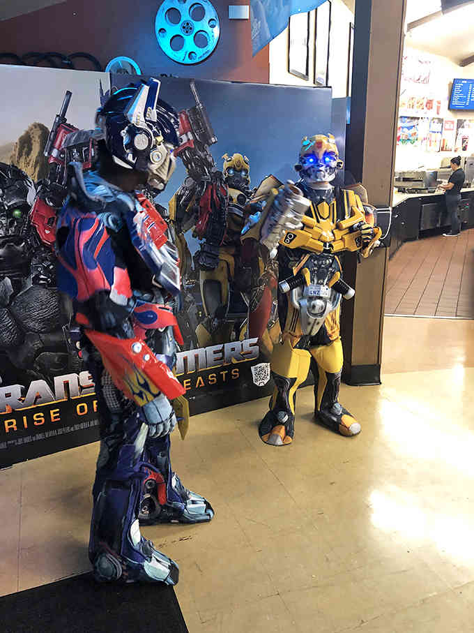 Even Transformers know where to catch the best movies under the stars in the Valley tonight.