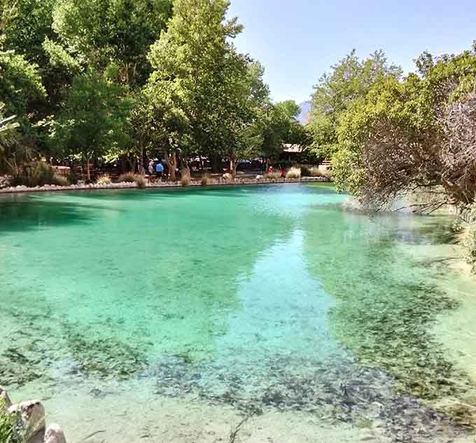 That Caribbean-blue water in the California desert proves some things are too wonderful to make logical sense.