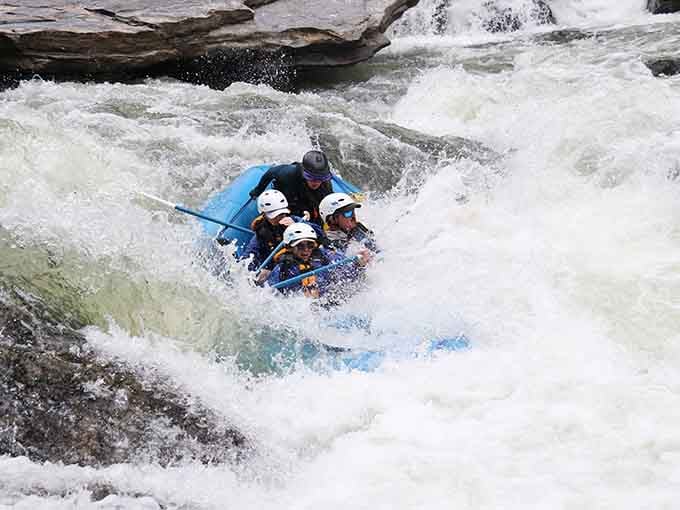 This is what Class IV rapids look like up close, and yes, it's exactly as thrilling as it appears.