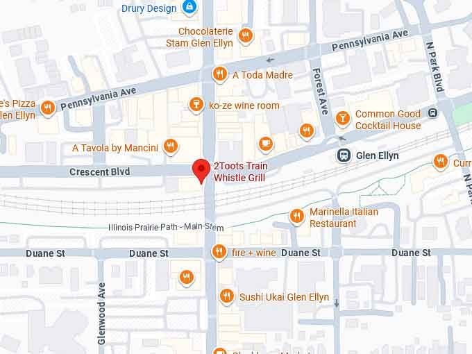 16. 2toots train whistle grill map