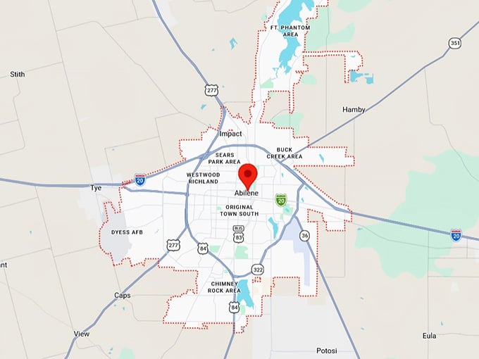 16. abilene tx map