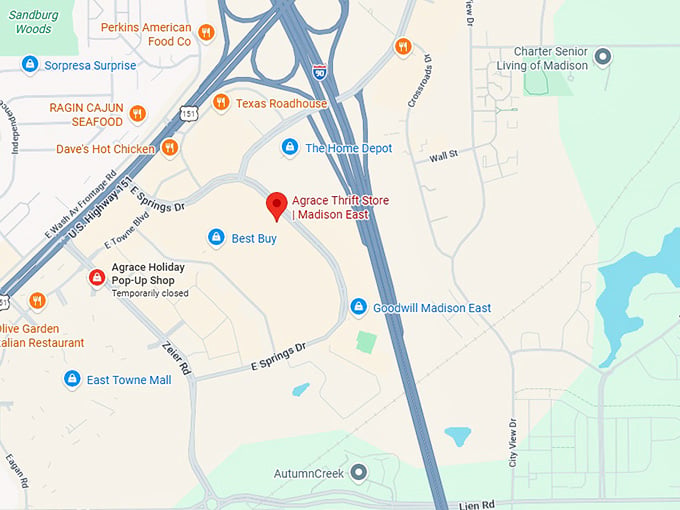 16. agrace thrift store madison east map