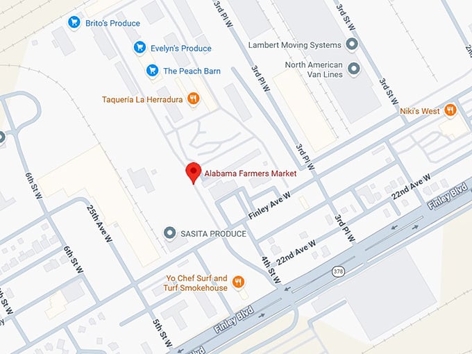 16. alabama farmers market (344 finley ave w) map