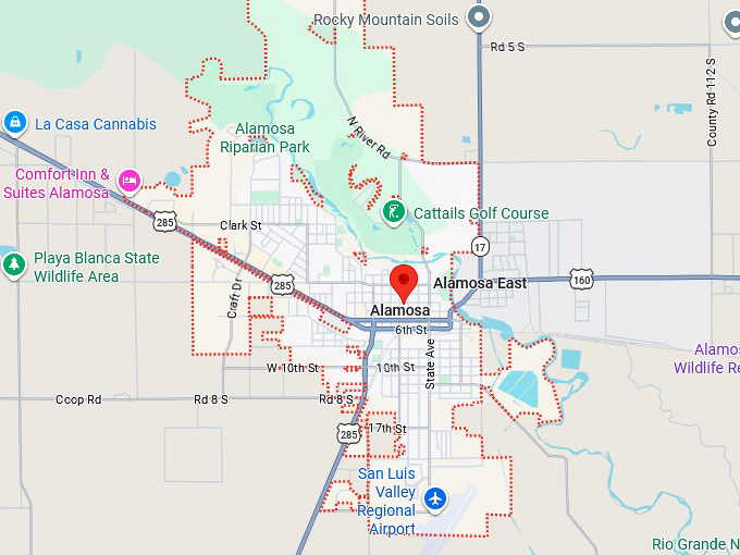 16. alamosa map