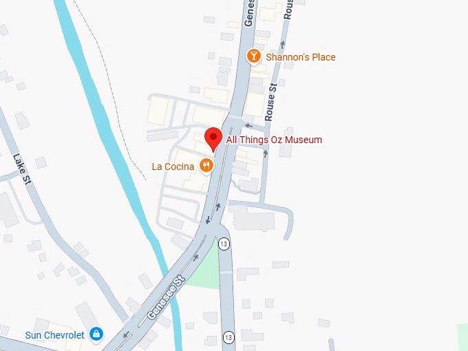 16. all things oz museum map