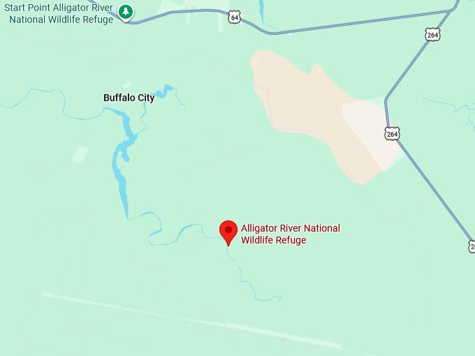 16. alligator river national wildlife refuge map