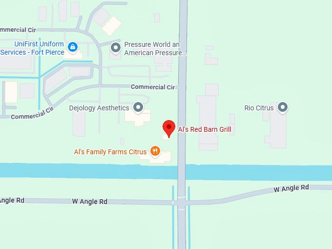 16. al's red barn grill map