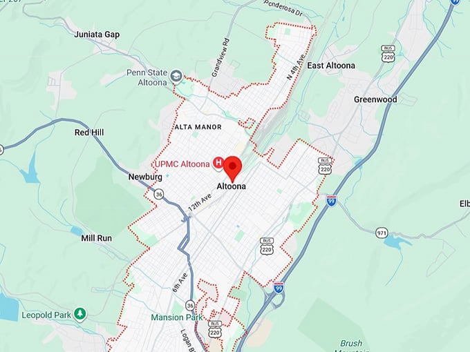 16. altoona, pa map