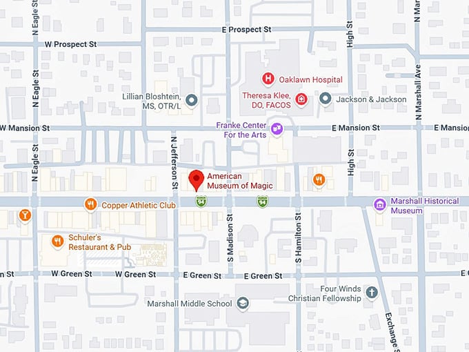 16. american museum of magic map