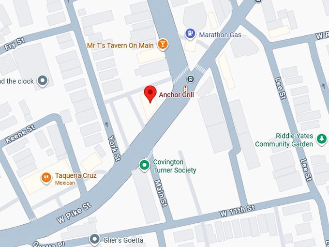 16. anchor grill's map