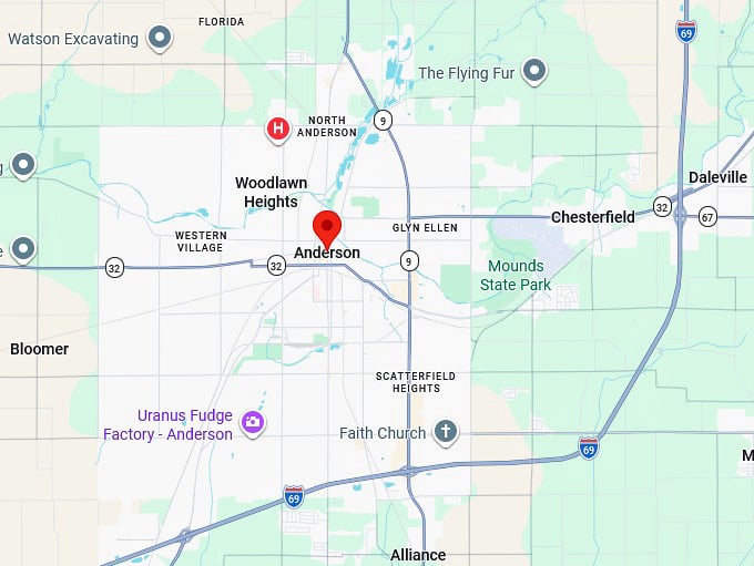 16. anderson in map