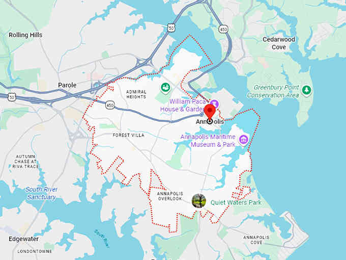 16. annapolis md map