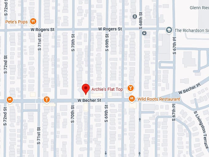 16. archie's flat top map