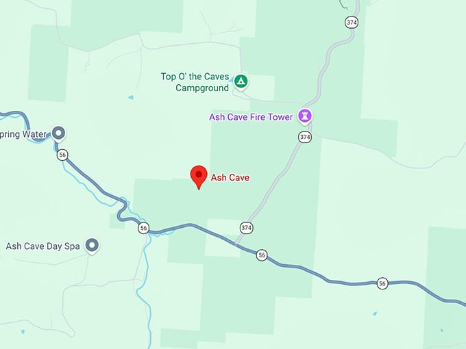 16. ash cave map