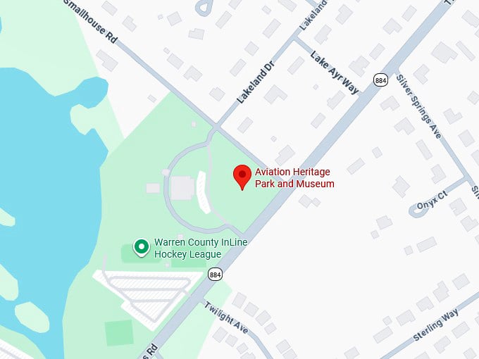 16. aviation heritage park and museum map
