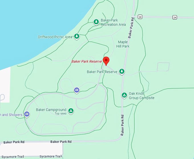 16. baker park reserve map