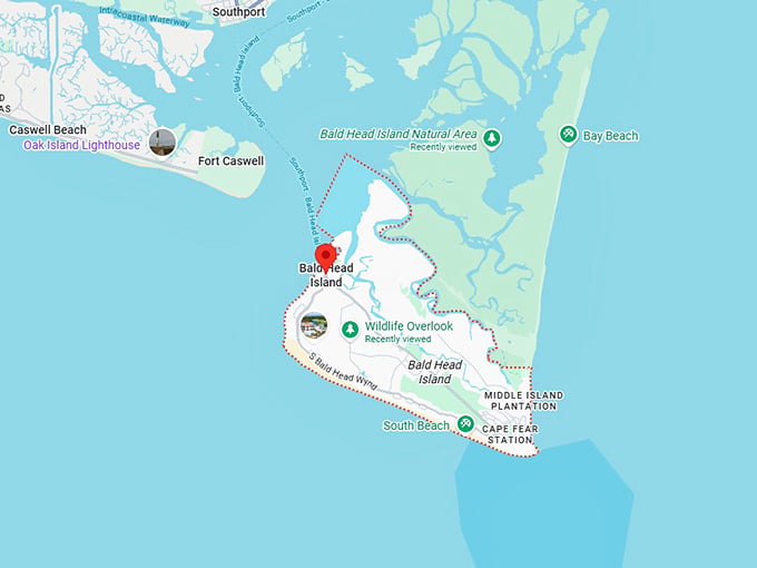 16. bald head island map